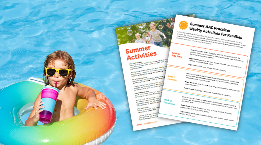 Summer AAC Activities to Keep the Conversation Going - AbleNet | SupportHub
