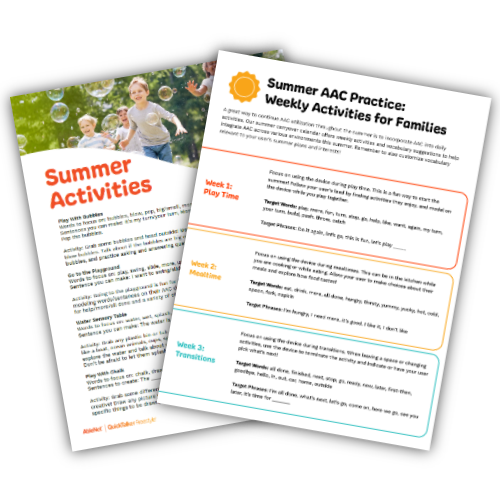 Summer AAC Activities to Keep the Conversation Going - AbleNet | SupportHub